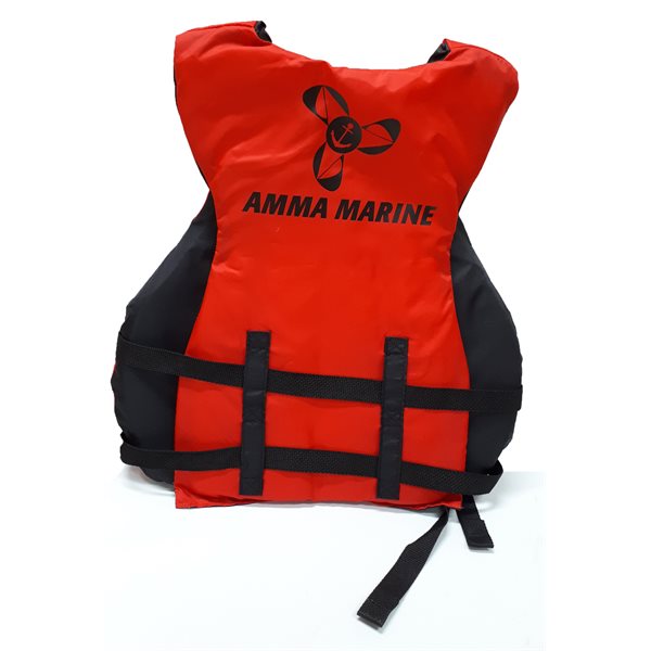 4 PACK OF ADULT PFD VEST RED WITH CLEAR BAG