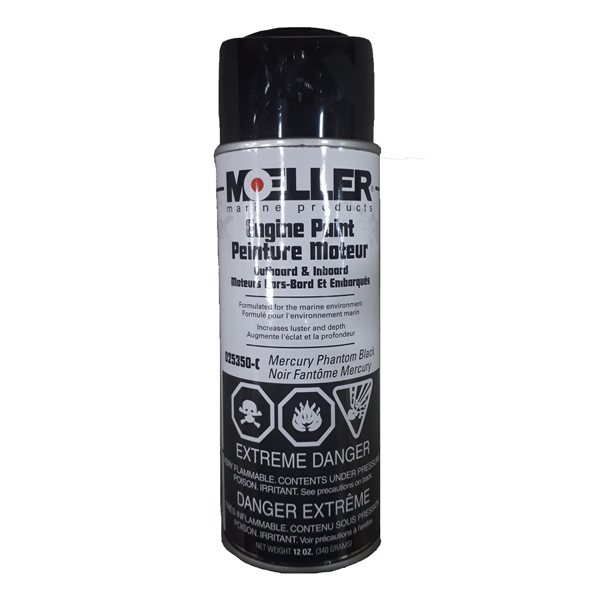ENGINE PAINT for MERCURY / MERCRUISER ENGINES / BLACK - 340g
