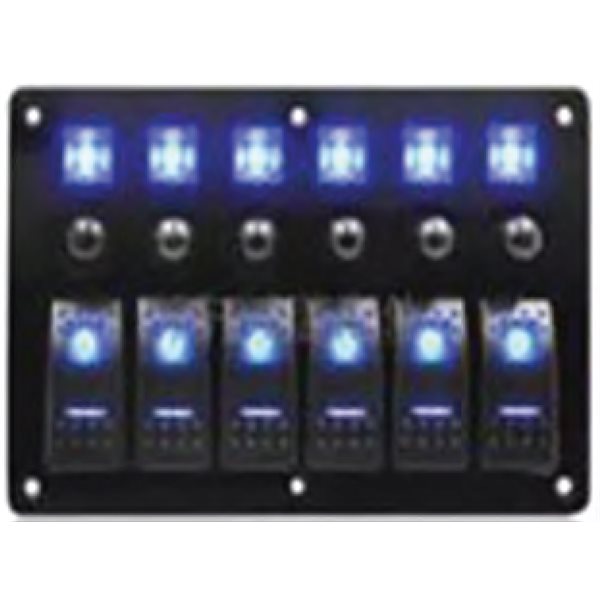 Splashproof 6 Gang Switch Panels 8629