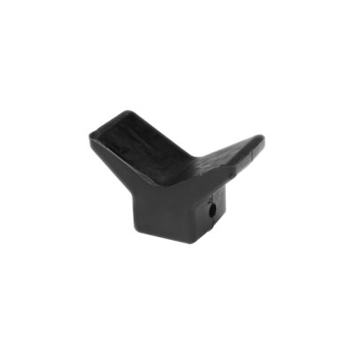 molded black rubber bow stops for use on trailer winch mount
